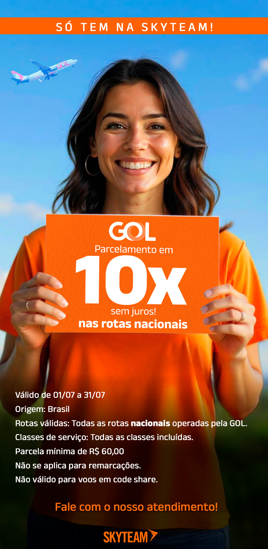 Chame no ZAP da SkyTeam