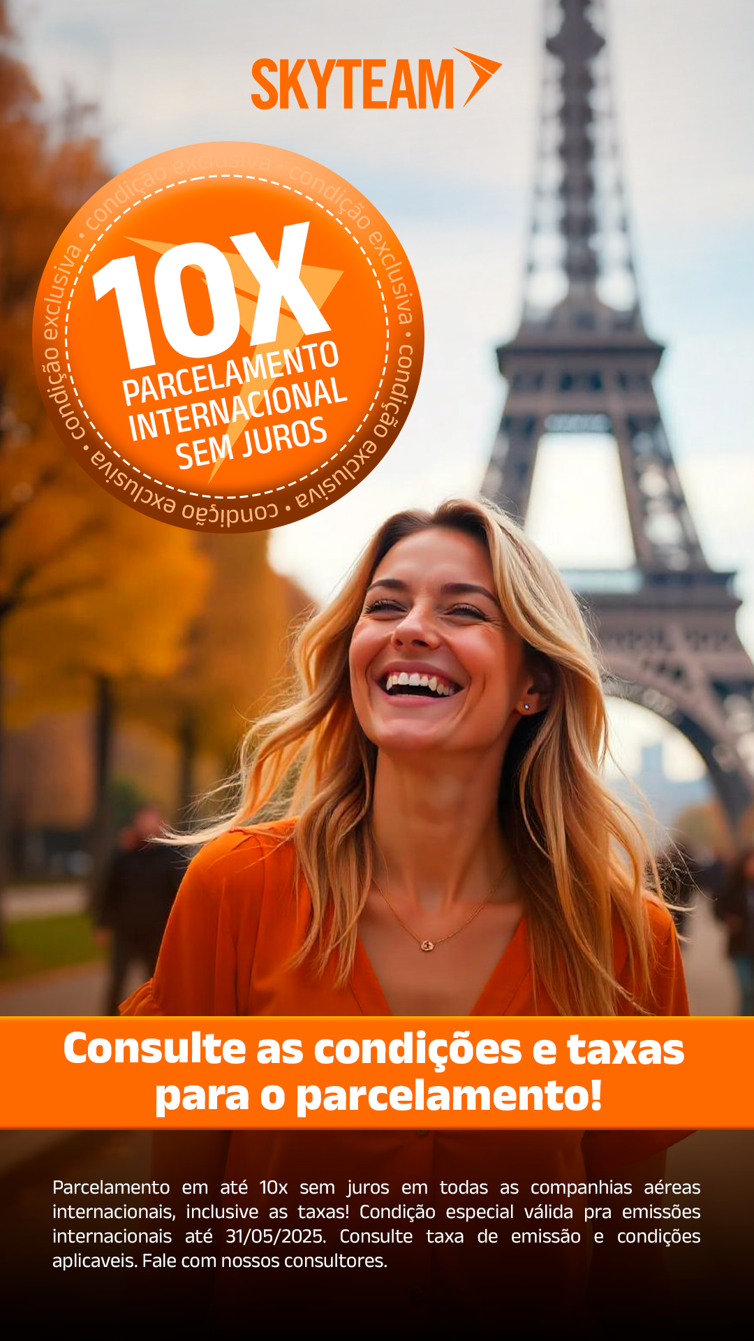 Chame no ZAP da SkyTeam