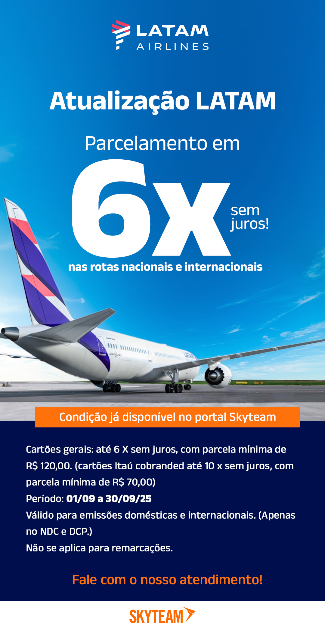 Chame no ZAP da SkyTeam